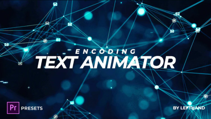 【無料】デジタルテキストアニメーション8種類のプリセット「Encoding text animation」 - DUCKBeSWAN